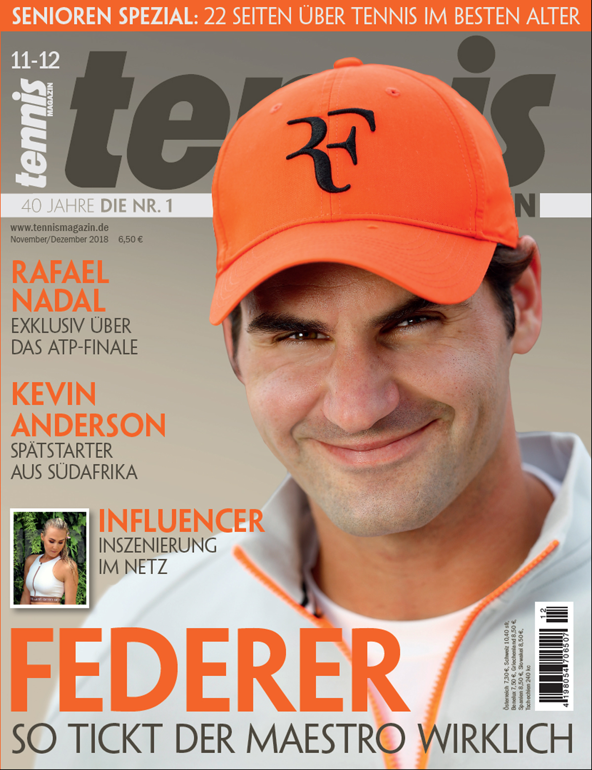 Tennis Magazin 11-12/2018: Roger Federer – so tickt der Maestro ... Tennis Magazin 11-12/2018: Roger Federer – so tickt der Maestro ...