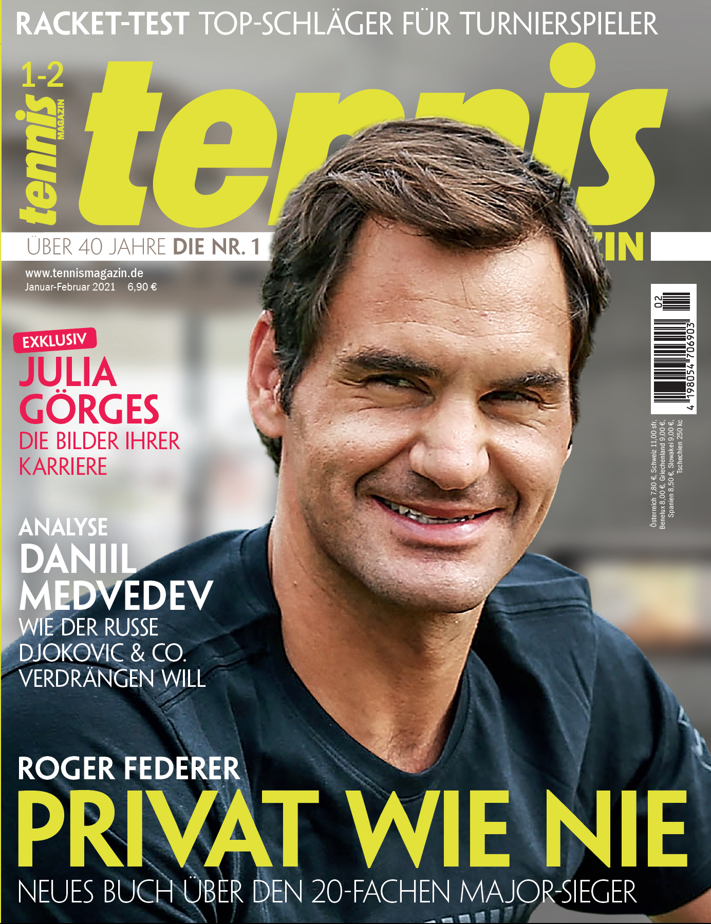tennis MAGAZIN 1-2/2021: Roger Federer – Privat wie nie - tennis MAGAZIN