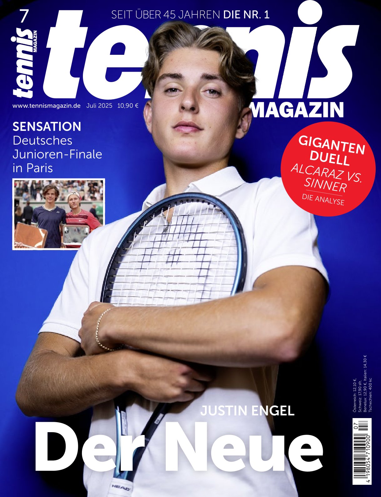 tennis MAGAZIN 7/2025: Justin Engel – Der Neue - tennis MAGAZIN